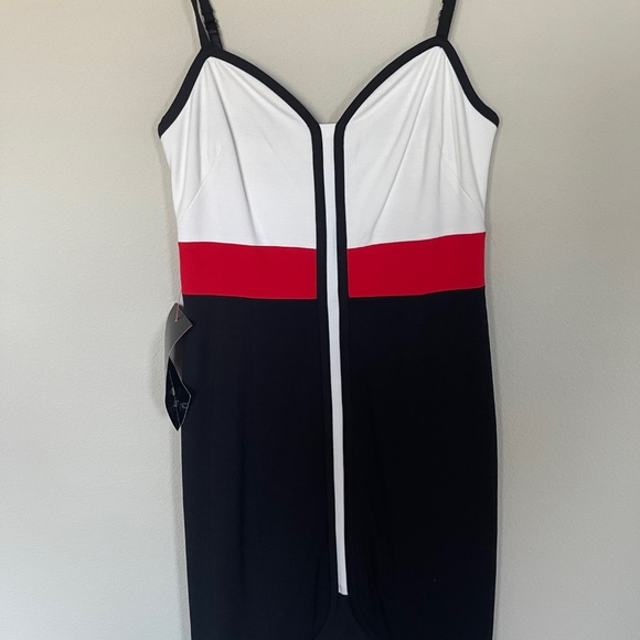 bebe | Dresses | Nwt Xs Kirstie Lined Colorblock Ponte Bodycon Fitted ...